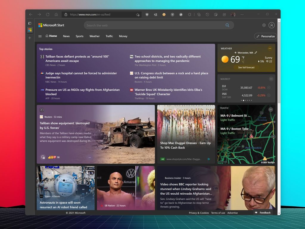 'Microsoft Start' is a new personalized news and interests feed that ...