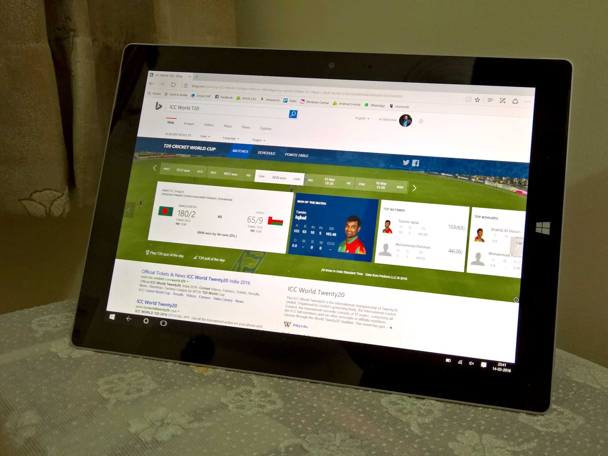 Bing announces new search features to add more zing to the T20 cricket ...