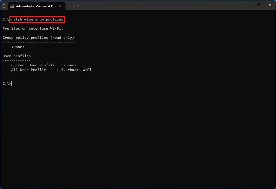 How to control Wi-Fi networks from Command Prompt on Windows 11 ...
