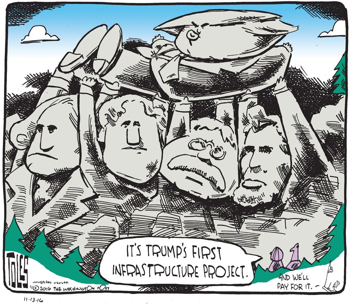Political cartoon U.S. Trump construction project | The Week