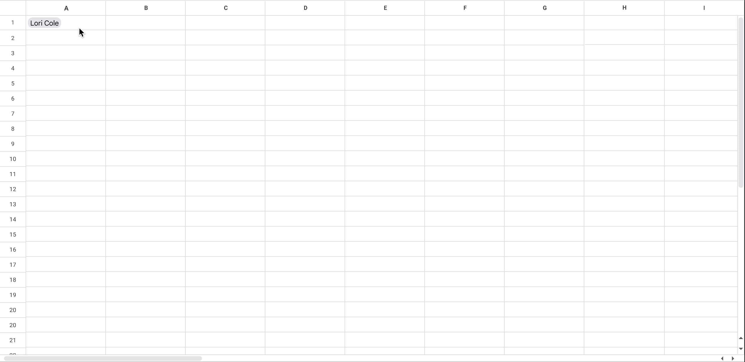Google Sheets 