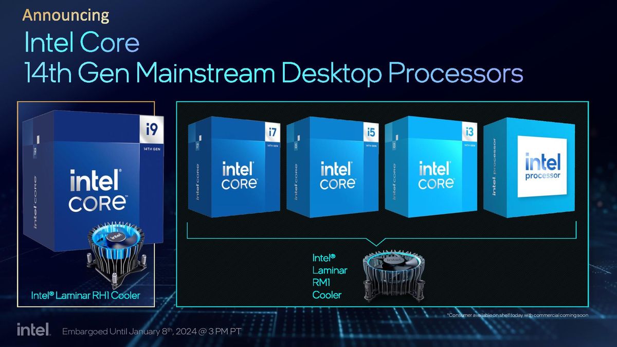 Intel launches 18 new 14th-Gen Raptor Lake Refresh processors – new ...