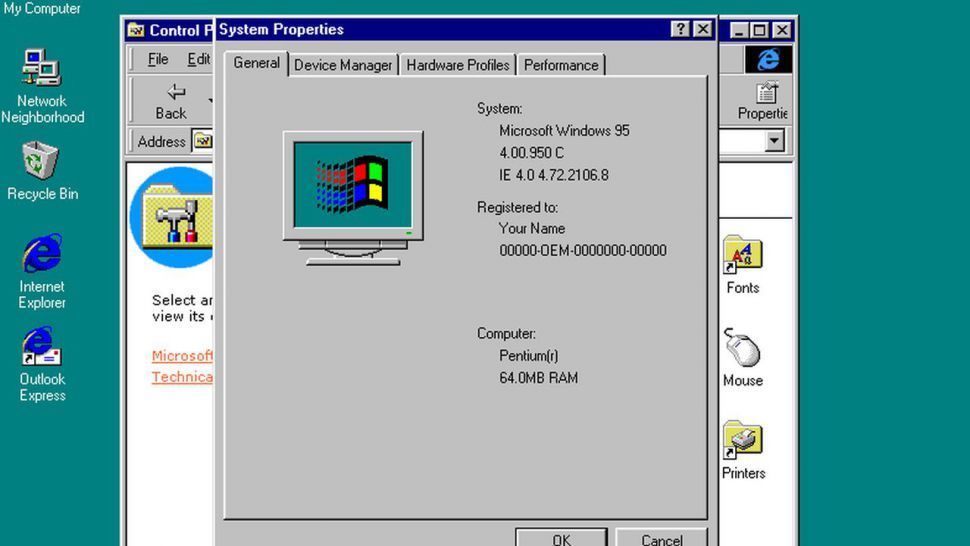 Återupplev de gamla goda dagarna genom att installera Windows 95 som en ...