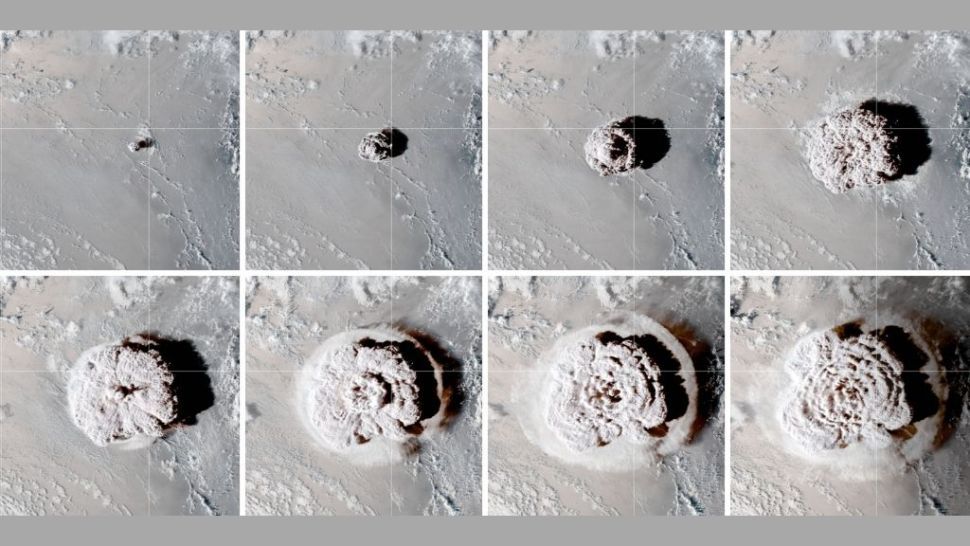 Tonga underwater volcano eruption shattered two records | Space