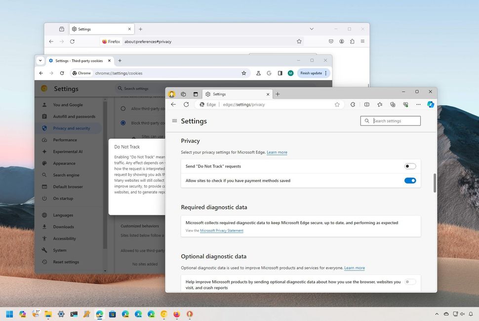 What's Do Not Track, and how do you enable it on your Windows 11 web ...