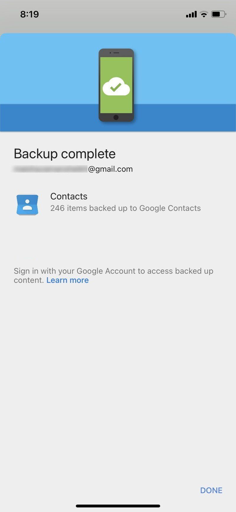 How to back up iPhone contacts to a Google account | Android Central