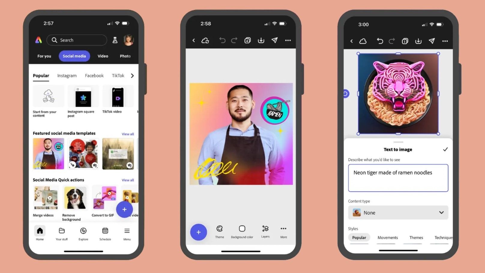 Adobe Express app packs Firefly gen-AI and is now widely available on ...