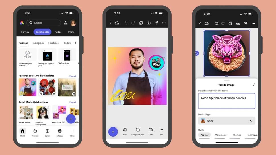 Adobe Express app packs Firefly gen-AI and is now widely available on ...
