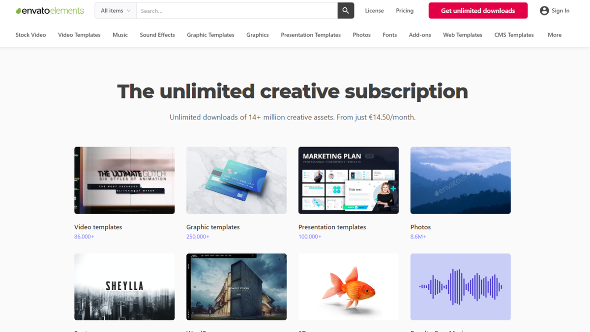 Envato Elements Review Techradar
