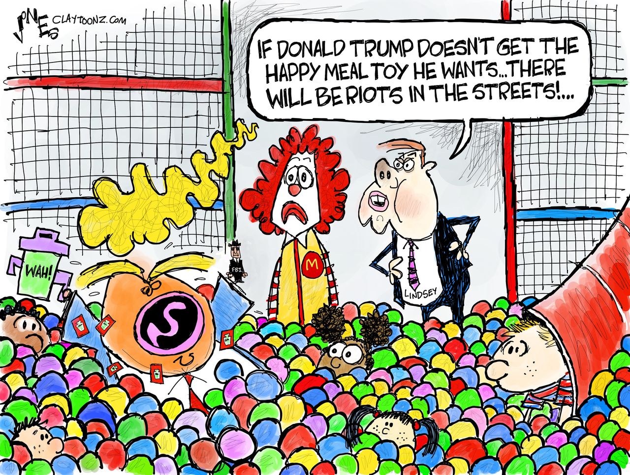 5 scathing cartoons about Lindsey Graham's 'rioting in the streets ...