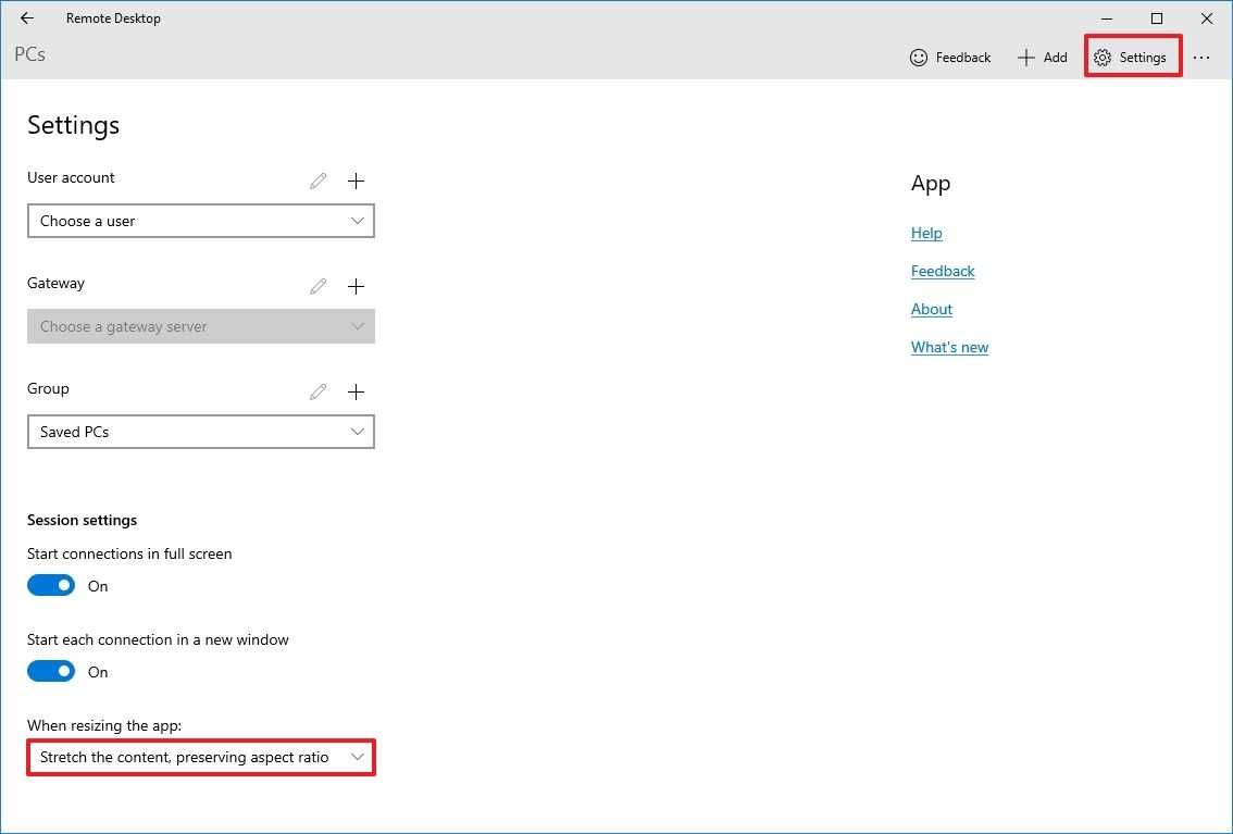 How to use Remote Desktop app to connect to a PC on Windows 10 ...