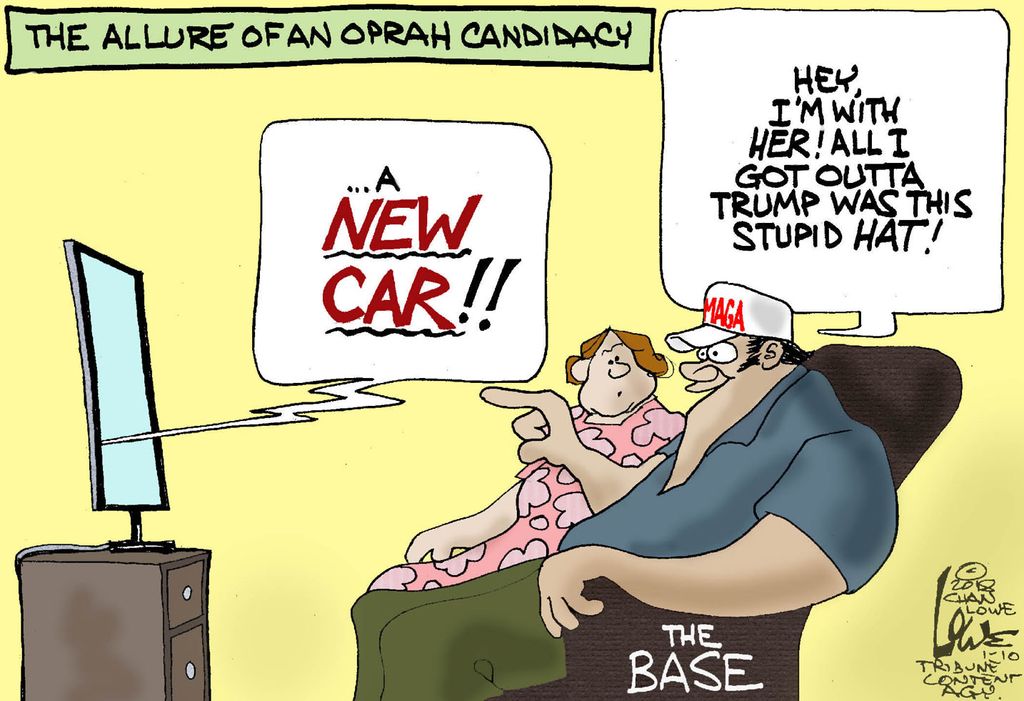 Political cartoon U.S. Oprah 2020 MAGA | The Week