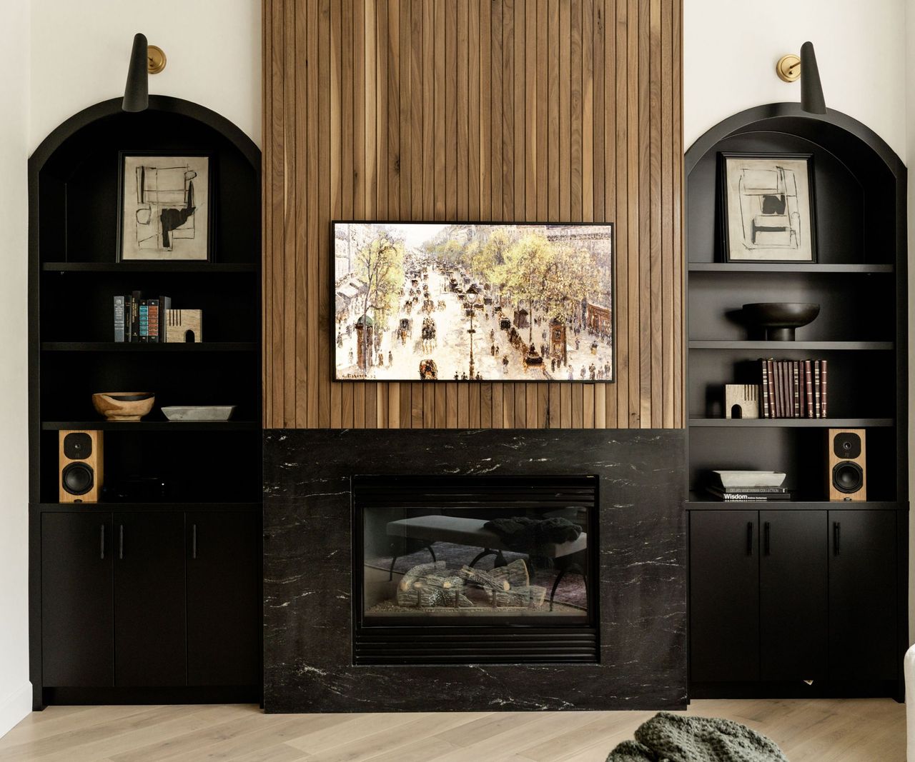 Moody shades and soft neutrals brought this home up to date | Homes and ...