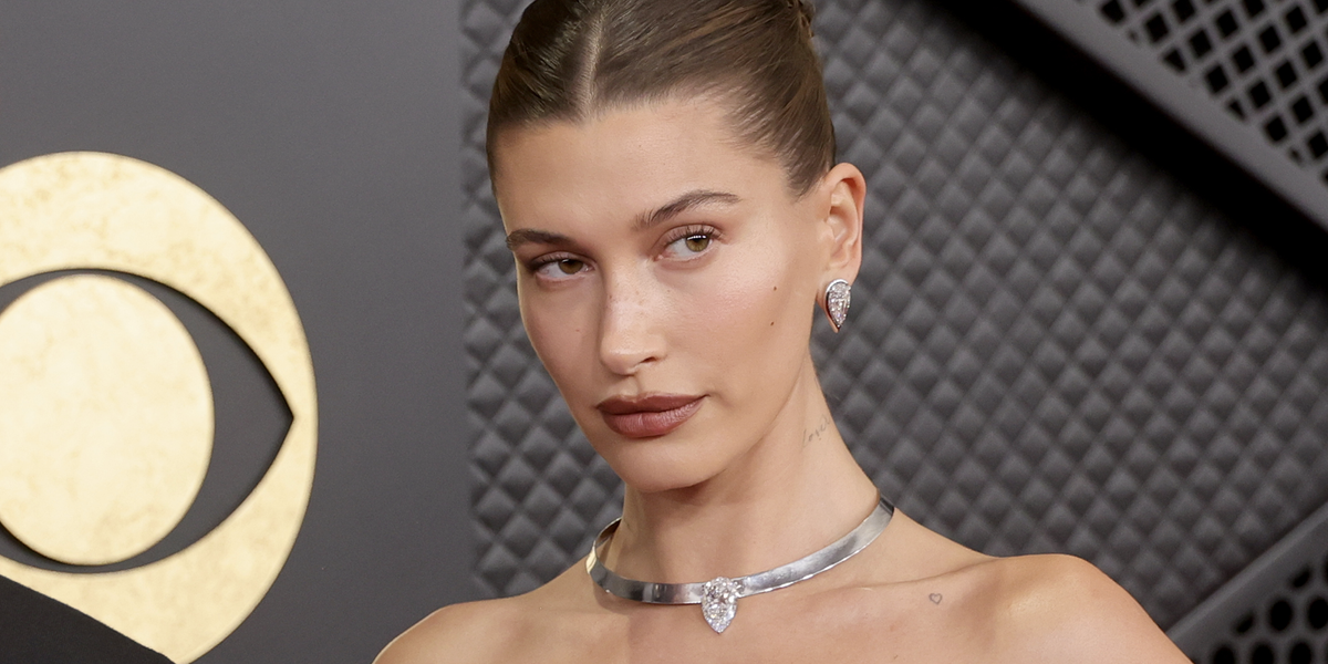 Hailey Bieber Sports A Sheer Butt Panel And Ice Out Pin On The