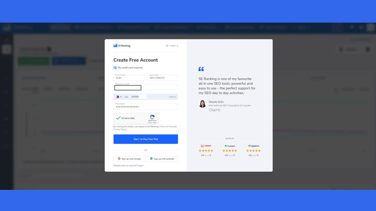 SE Ranking review | TechRadar