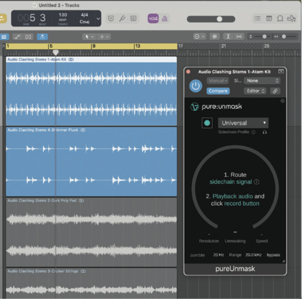 “We can sidechain one track to another and make it so that the primary ...