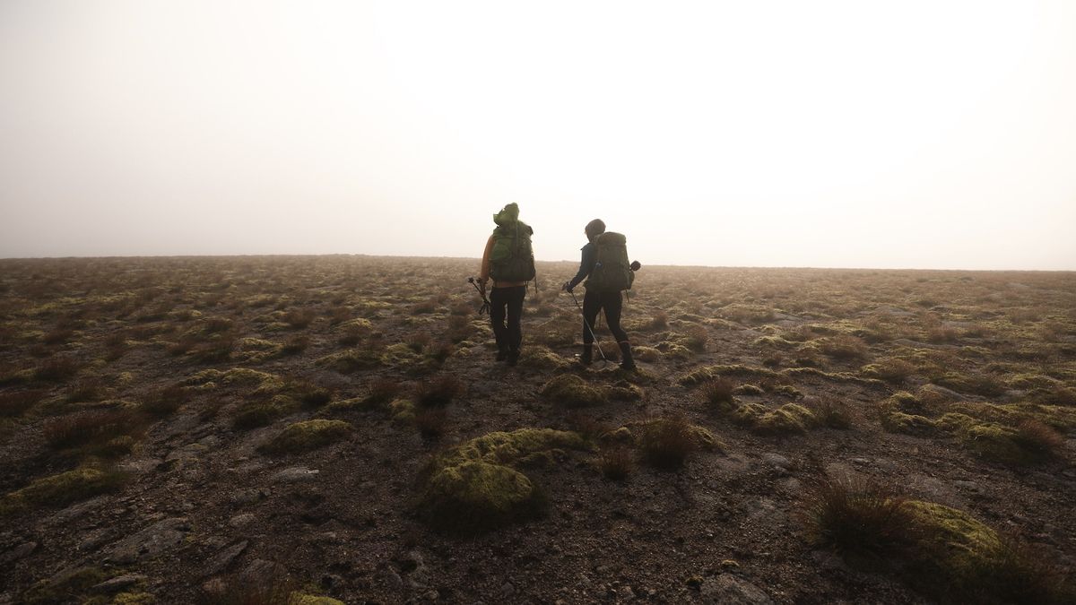 Hikers complete the longest straight line between two roads | Advnture