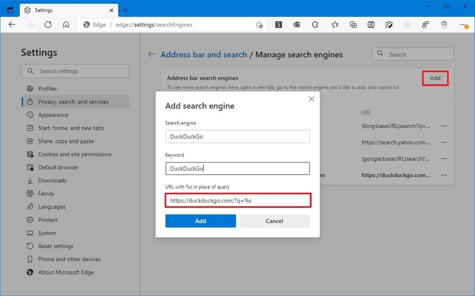 How to change default search engine on Microsoft Edge | Windows Central