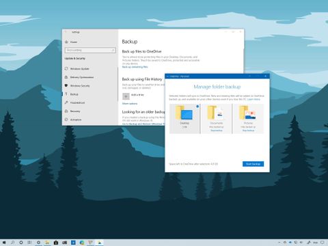 How to set up file backup to OneDrive on Windows 10 May 2020 Update ...