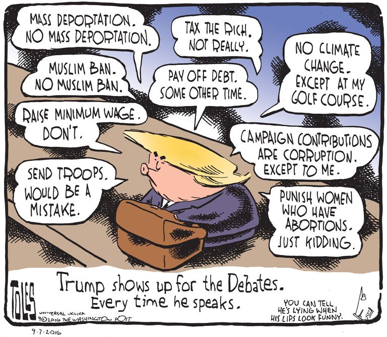 Political cartoon U.S. Donald Trump | The Week