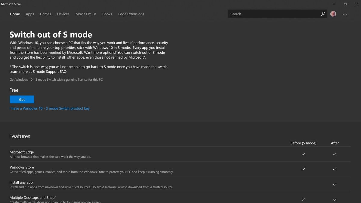 Don’t want Windows 10 S mode? You’ll be able to disable it via the ...