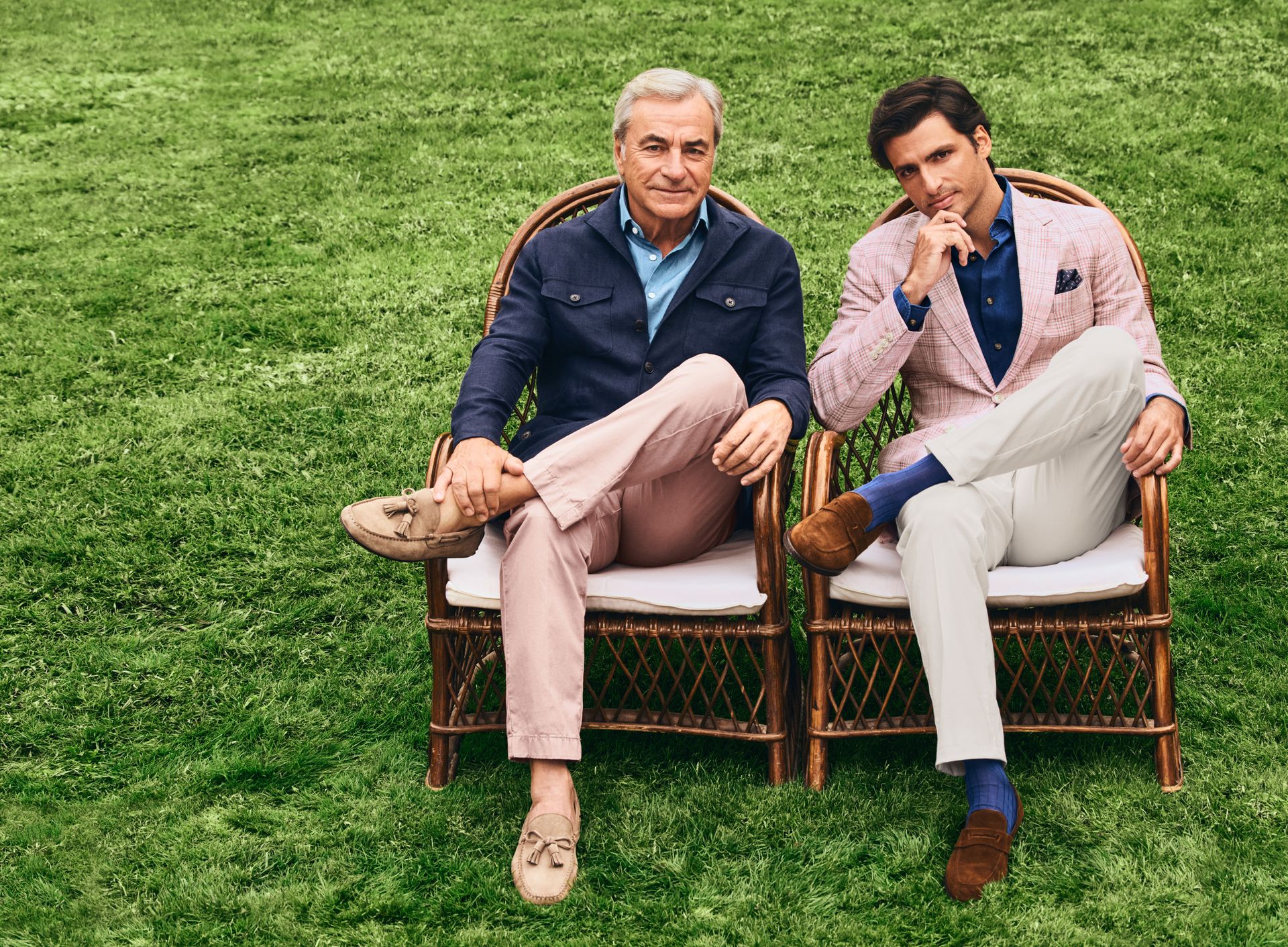 F1 driver Carlos Sainz and his father are the new faces of Hackett ...