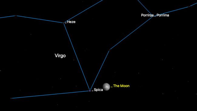 Watch the moon and bright star Spica meet in a celestial dance on May 9 ...