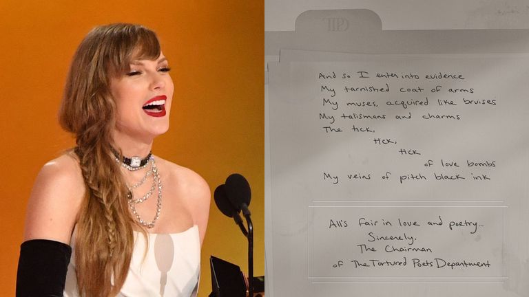 Taylor Swift Just Posted Lyrics from Her New Album, "The Tortured Poets ...