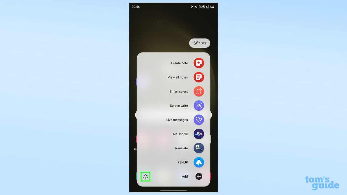 How to change Samsung Galaxy S23 Ultra S Pen settings | Tom's Guide