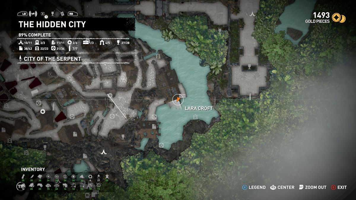 The Hidden City relics, map and backpack locations - Complete Shadow of ...