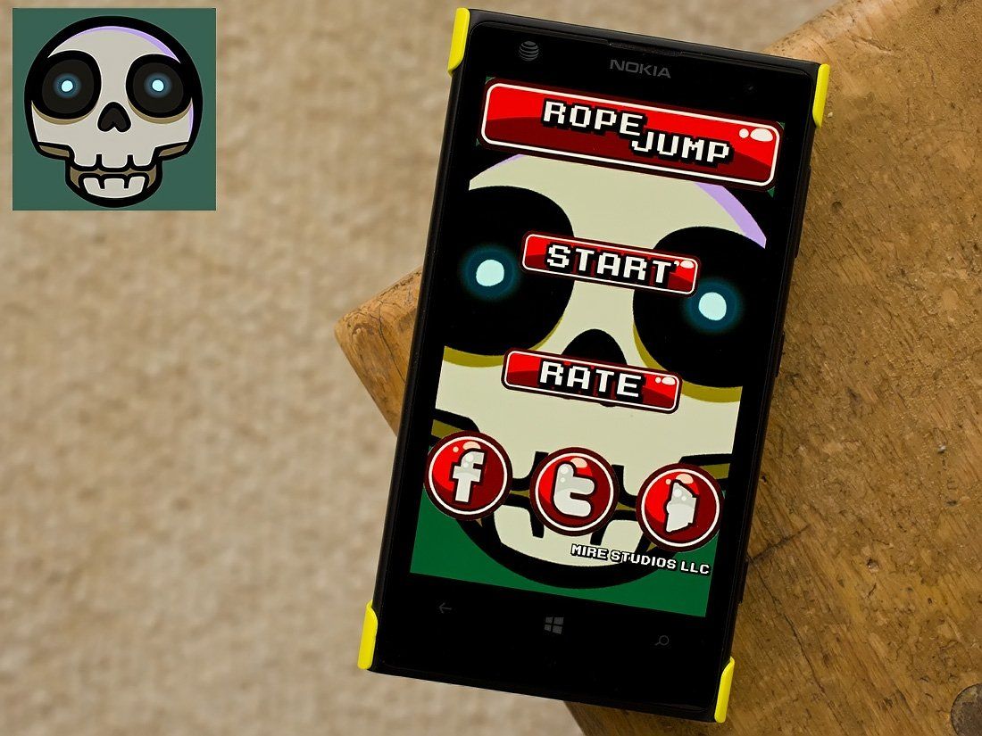 Rope Jump, a simple Windows Phone 8 game that may drive you nuts ...