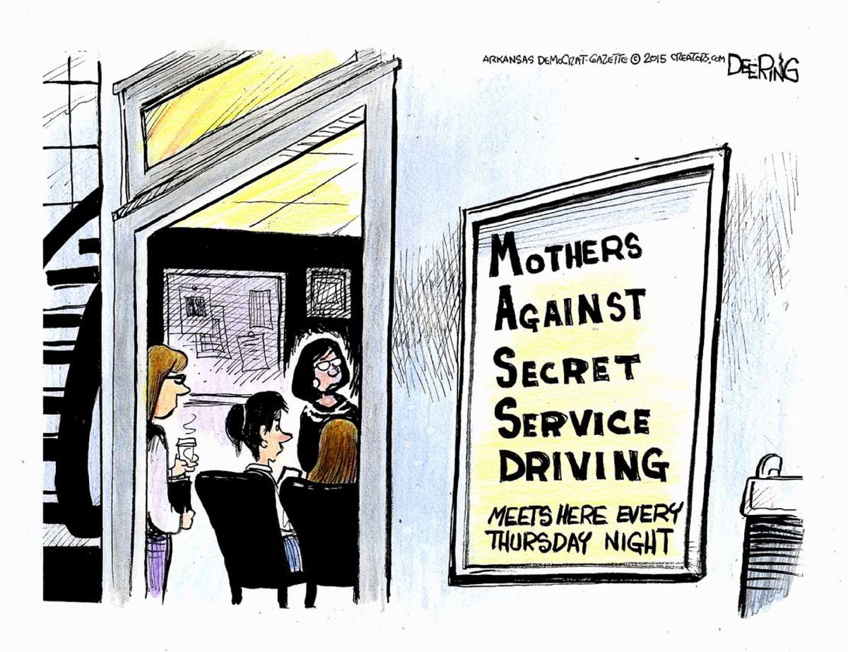 Political cartoon U.S. secret service | The Week
