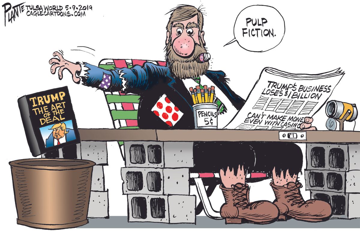 Editorial Cartoon U.S. Trump fiction book | The Week