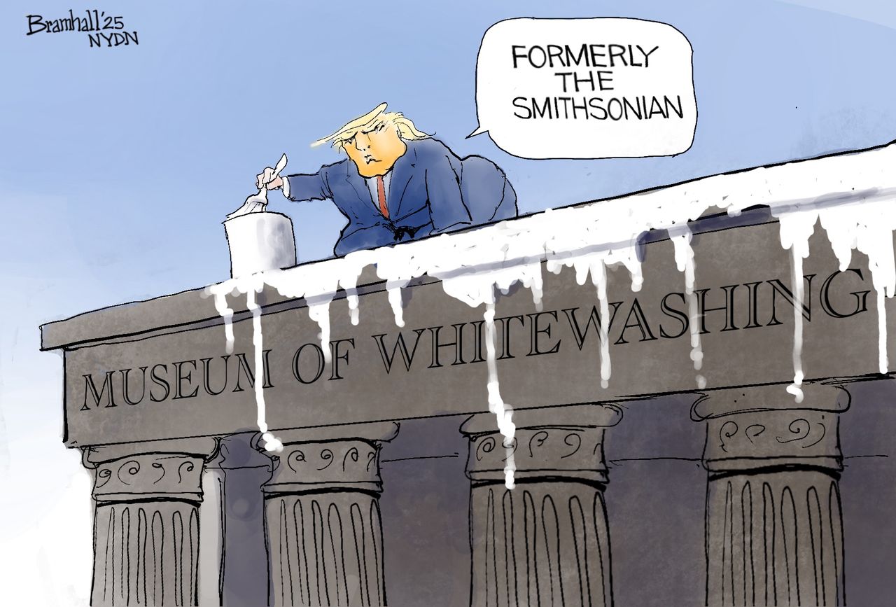 5 museum-grade cartoons about Trump's Smithsonian purge | The Week