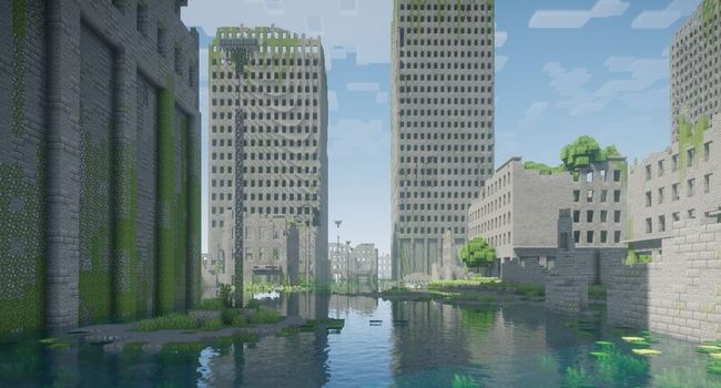 Check out this abandoned cityscape made in Minecraft | PC Gamer
