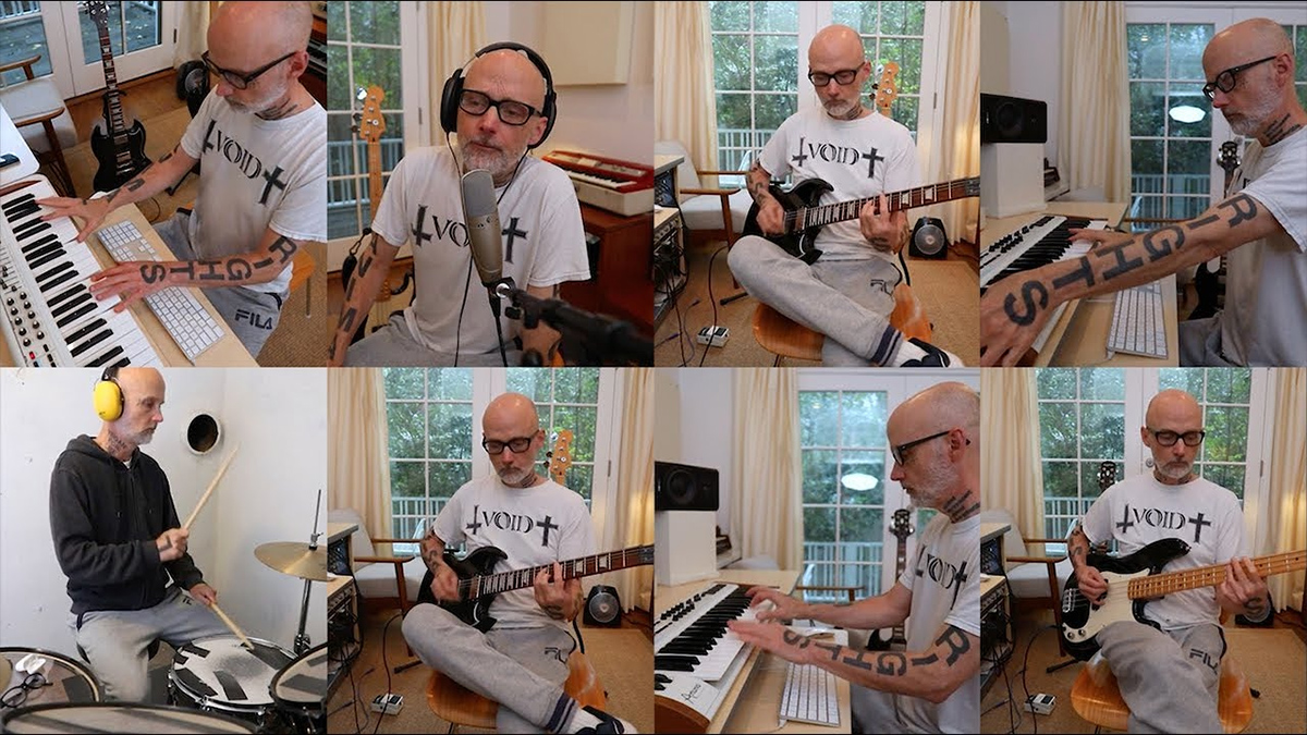 Moby plays drums, bass, guitar and keys as he re-records the 2002 ...