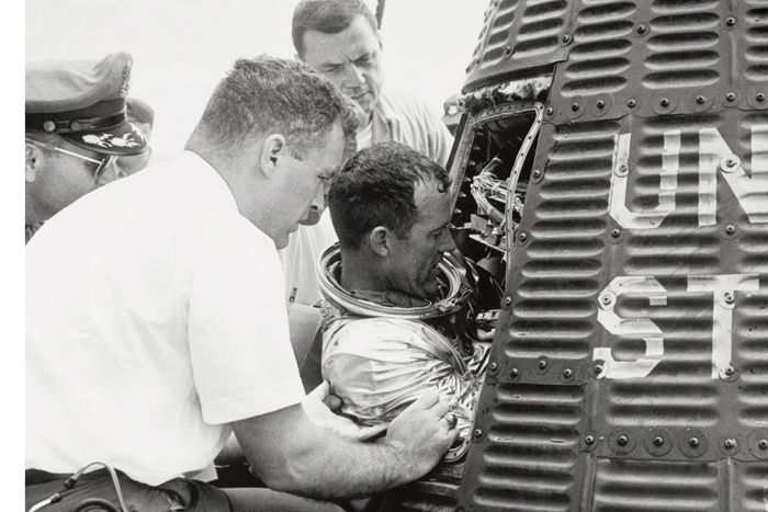 Space History Photo: Cooper Egressing 'Faith 7' | Space