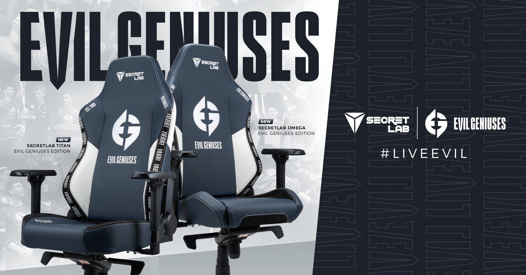 Show your support for the Evil Geniuses with a custom Secretlab gaming ...