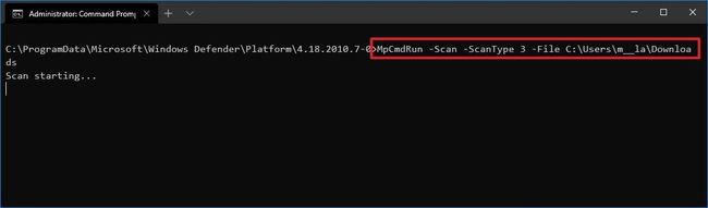 How to use Microsoft Defender Antivirus with Command Prompt on Windows ...