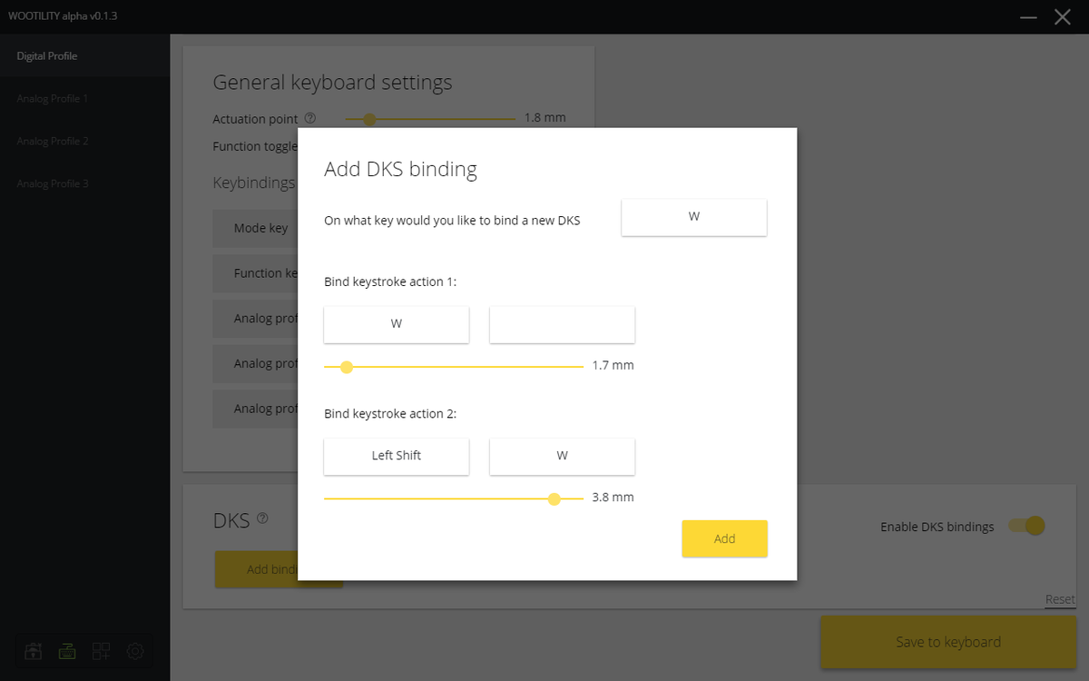 Wooting One: Digital Profile