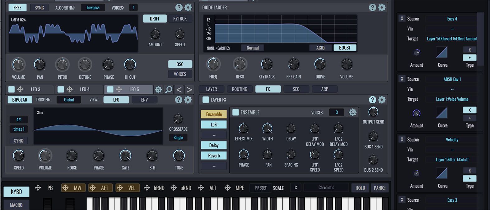 “A layered world of modular synthesis, sequencing and more, with ...