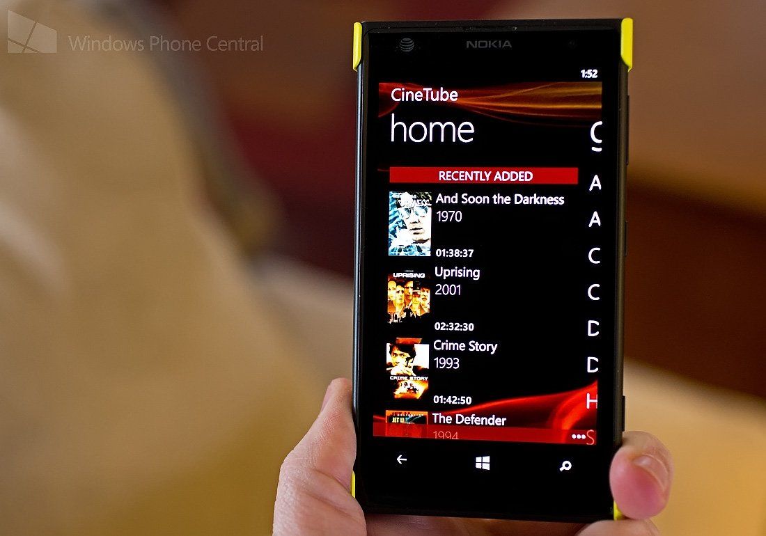 CineTube, a streaming movie player for Windows Phone 8 | Windows Central