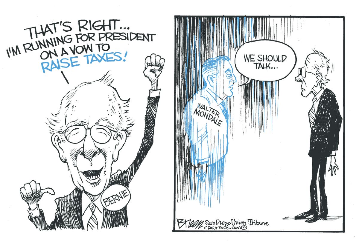 Political Cartoon U.S. Bernie 2016 | The Week