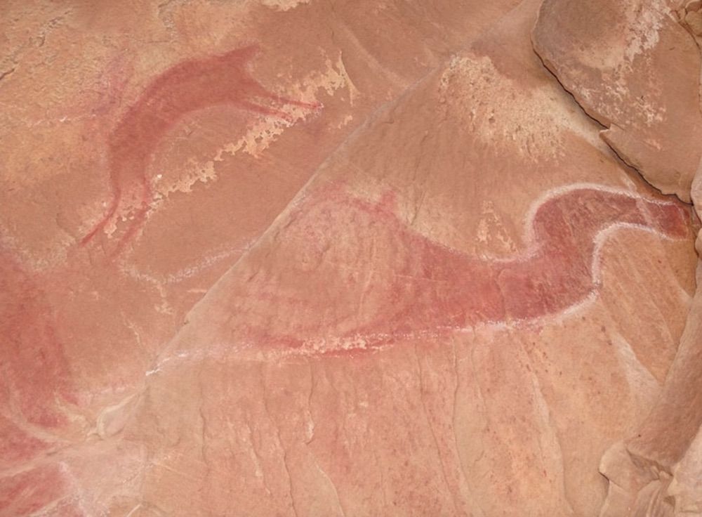 Photos: 'Winged monster' rock art in Black Dragon Canyon | Live Science