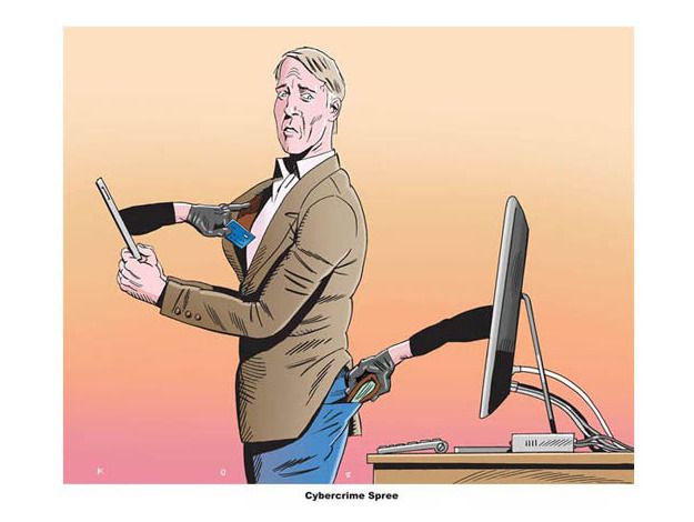 Editorial cartoon cyber crime | The Week