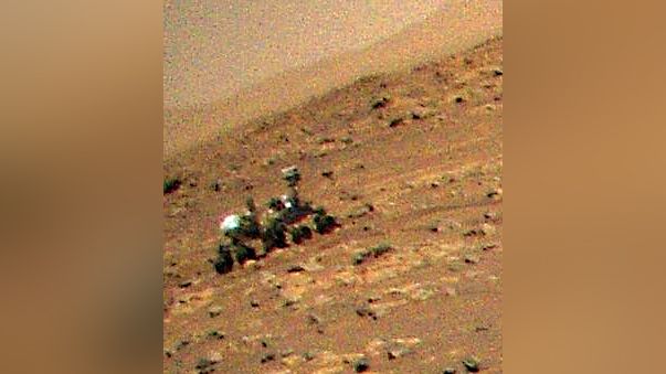 Mars helicopter Ingenuity spots Perseverance rover from the air (photo ...