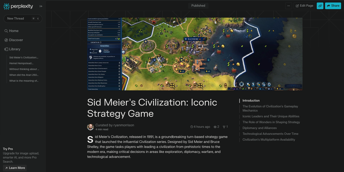 I just tried Perplexity’s new Pages feature — Wikipedia should be ...