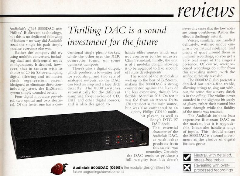 That Was Then Audiolab 8000DAC Review What Hi Fi That Was Then Audiolab 8000DAC Review What Hi Fi