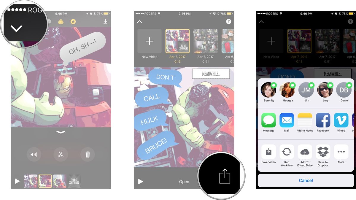How to save and share videos from the Clips app | iMore