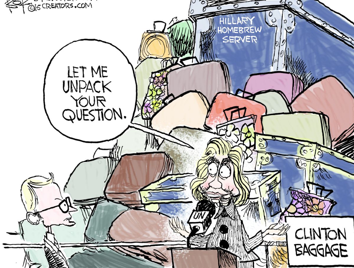 Political cartoon U.S. Hillary Clinton email | The Week